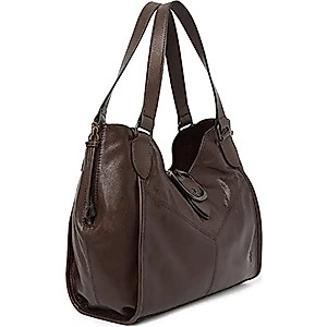 FRYE Gina Leather Tote Bag (Brown)