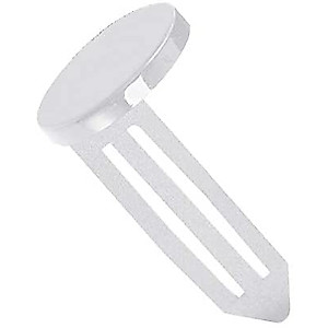 BankSupplies Keyhole Signals | White – Box Available for Rent | Vault Signal | Box of 25 | Non-Chip | Reusable & Long-Lasting | At-a-Glance Organization | Color Coded Plugs