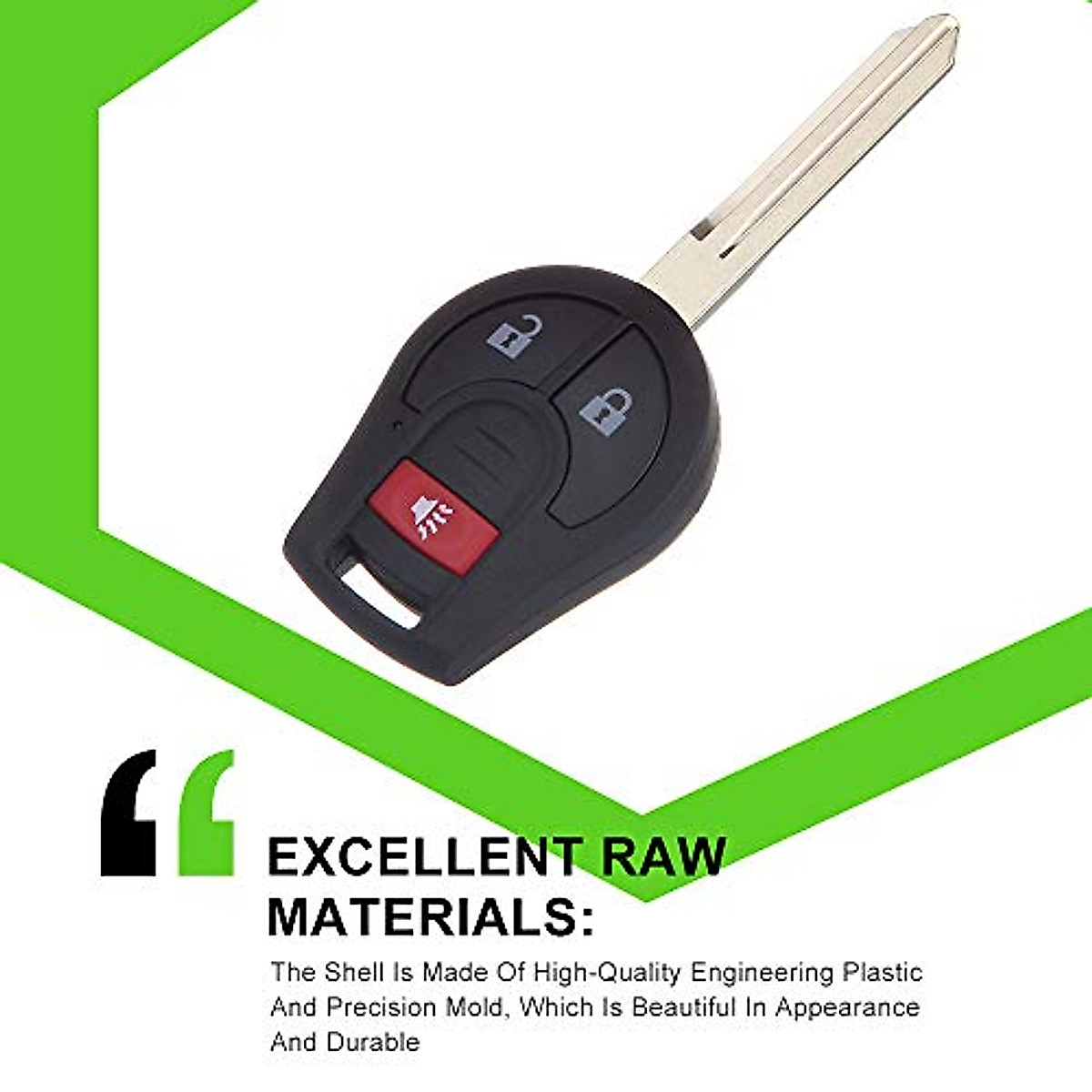 SCITOO Keyless Entry Option Replacement for 3 Buttons 2003-2016 for Infiniti FX35 FX45 QX4 for Nissan Armada Cube Frontier NV1500 Quest 1PC FCC CWTWB1U816A