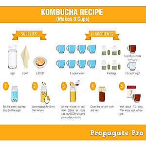 Wrap Around Kombucha Heater Belt | Propagate Pro Brewing and Fermentation Heat Mat Warmer | Keeps Your SCOBY Happy and Productive with Stickon Thermometer