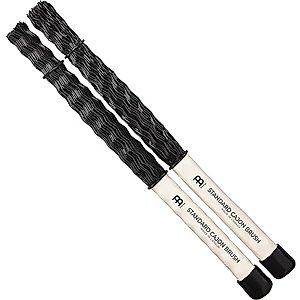 Meinl Stick & Brush Cajon Brush with Nylon Dowels and Adjustable Rings, Black, Standard (SB305)