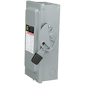 Square D - D222NCP 60-Amp 240-Volt Two-Pole Indoor General Duty Fusible Safety Switch with Neutral