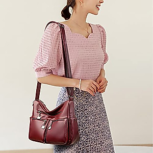 Casual Shoulder Bags for Women Ladies Handbag Leather Female Bag Large Capacity Travel Tote Bag