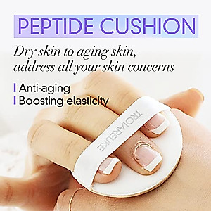 TROIAREUKE Seoul "Bridal" Cushion Foundation(#22, Yellow Beige), Korean Cushion Foundation, K-Beauty, Hydrating, Long-lasting, Lightweight, Natural Finish, Anti-Aging, Moisture, Whitening, SPF 50+