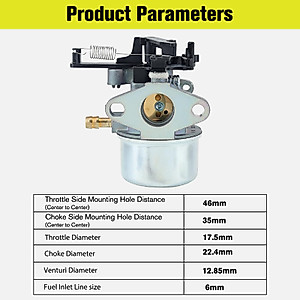 Butom 591137 Carburetor Kit for Troy Bilt TB360 775EX 11P902 111P02 114P02 121Q02 121Q07 121S02 121S07 121S75 124Q02 590948 Pressure Washer Lawn Mower Toro Time Master Mower