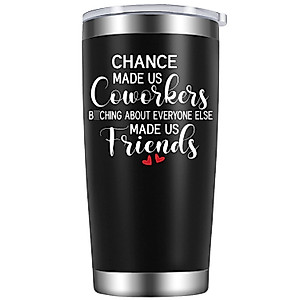 LEADO 20oz Tumbler, Coworker Gifts for Women, Men - Funny Coworker Gifts, Work Friendship Gifts, Going Away Gifts for Coworkers - Valentines Day, Birthday Gifts for Coworker, Friend Gifts