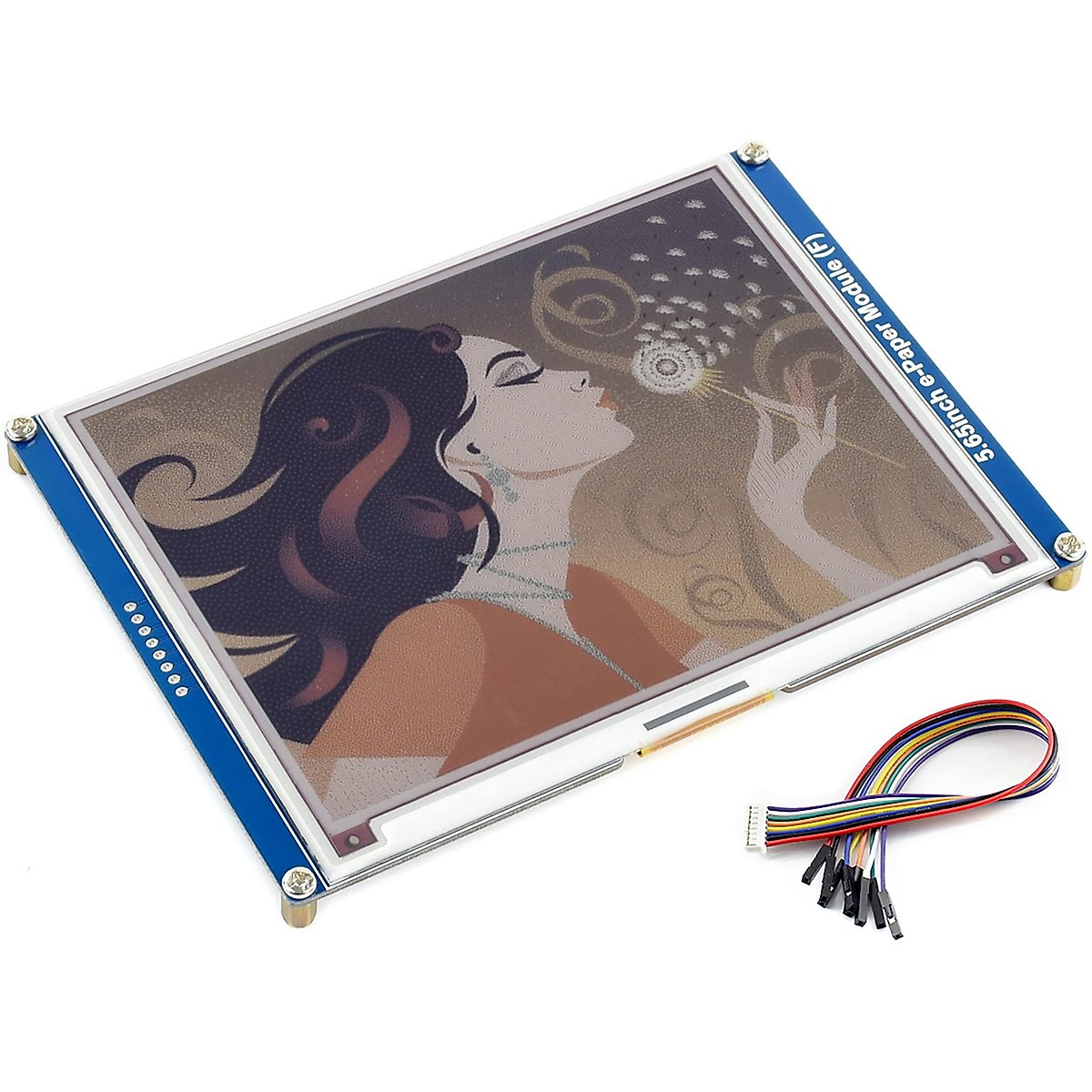 waveshare 5.65inch E-Ink Display HAT 7-Color ACeP E-Paper Display 600x448 Pixels for Raspberry Pi 4B/3B+/3B/2B/Zero/Zero W/Zero WH and Jetson Nano