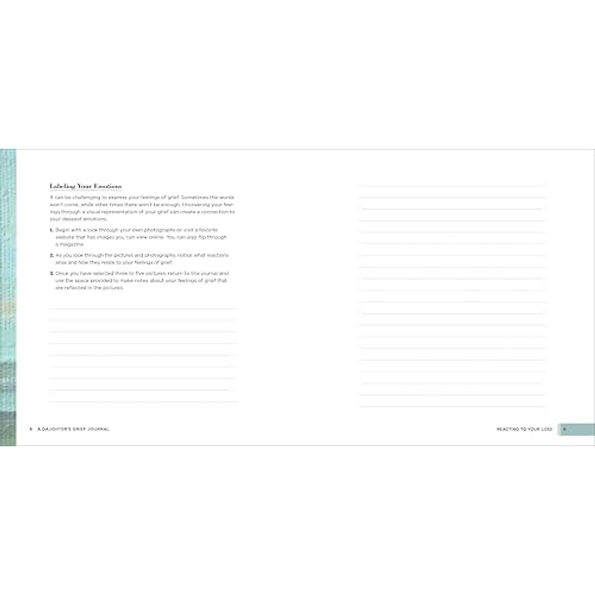 A Daughter's Grief Journal: Daily Prompts and Exercises for Navigating the Loss of Your Mother