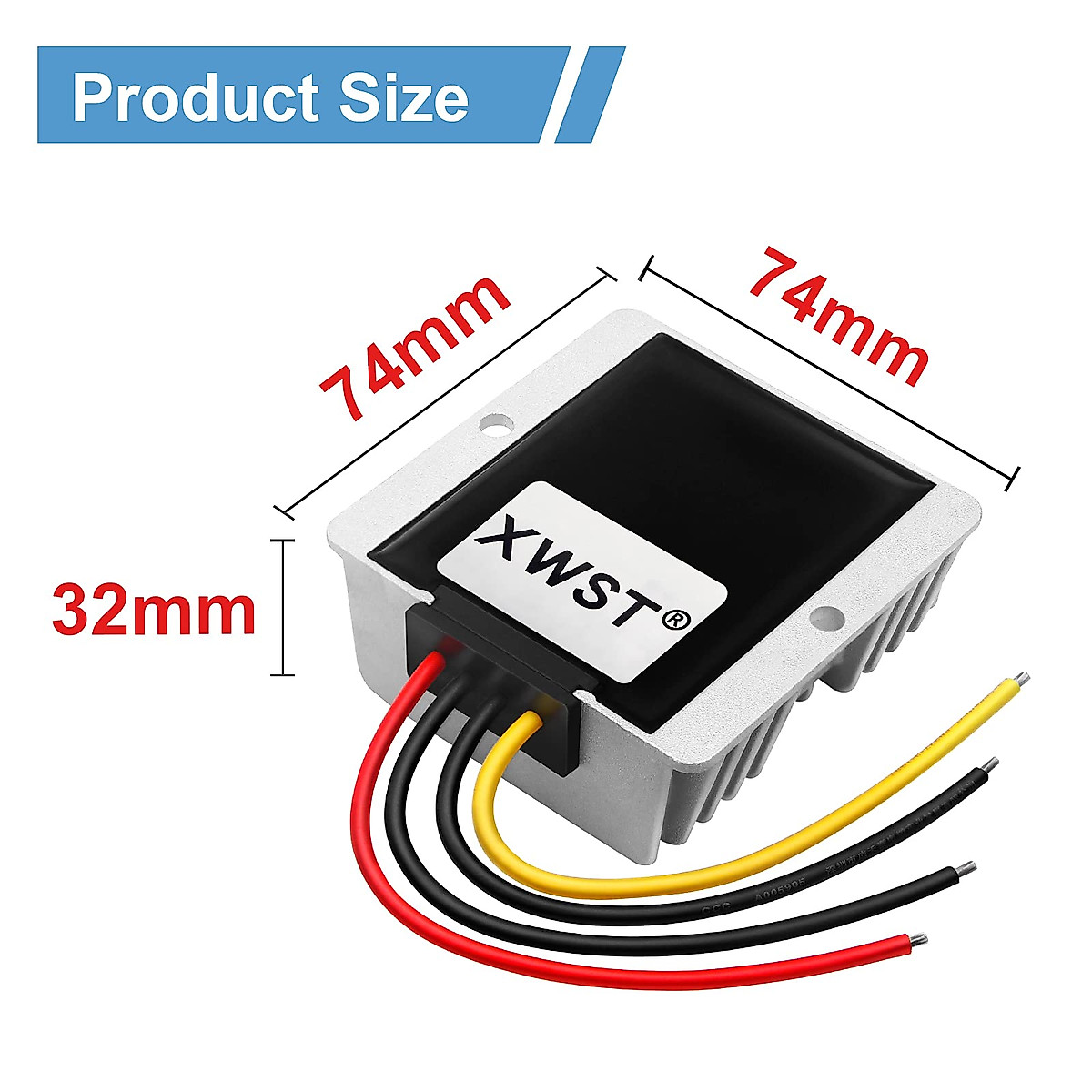 DC 48V 36V to DC 5V Step Down Voltage 5Volts Reducer Regulator Output 10A 50W Buck Converter Power Converter Module for Auto Car Truck Vehicle Boat Solar System (36V 48V-5V-10A)