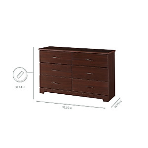 Storkcraft Brookside 6 Drawer Chest with Changing Topper and Change Pad - Espresso