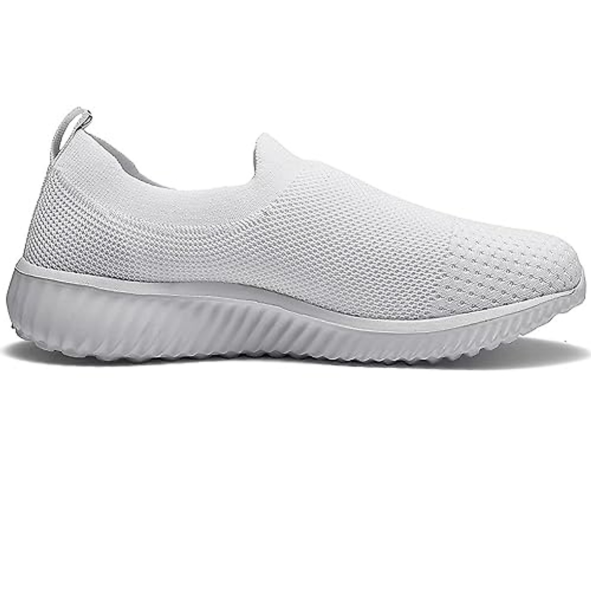 LANCROP Women's Walking Nurse Shoes - Mesh Slip on Comfortable Sneakers 11 US, Label 43 All White
