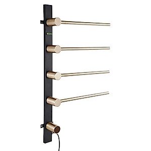 Wall Towel Warmer - Stainless Steel Towel Warmer,4-Bar Bathroom Towel Heater, Electric Heated Towel Racks for Kitchen/Apartment/Hotel