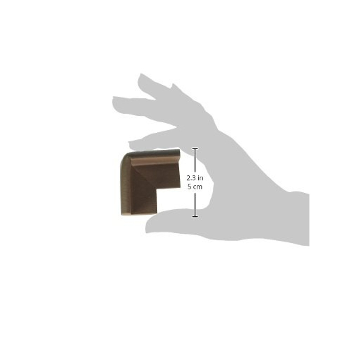 KidKusion Corner Cushion | Made in USA | Brown | 8 Pack | Furniture and Corner Protector