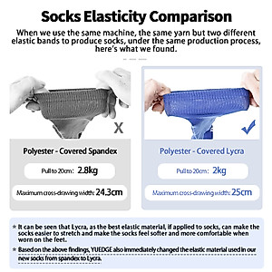 YUEDGE Mens Socks Mositrue Wicking Comfort Work Socks Padded Winter Boot Socks Thick Casual Athletic Socks For Men Size 10-13, 5 Pairs