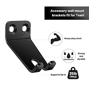 OMMUU 5PCS Wall Mounted with Special Fit for Tonal Accessory Shelf Clips Adapter Hooks Space Saving for Home Gym Garage T-Lock Exercise Equipment Organization Multipurpose Organizer Storage