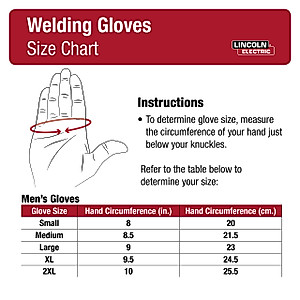 Lincoln Electric Roll Cage Welding/Rigging Gloves | Impact Resistant | Black Grain Leather |, Large (K3109-L)