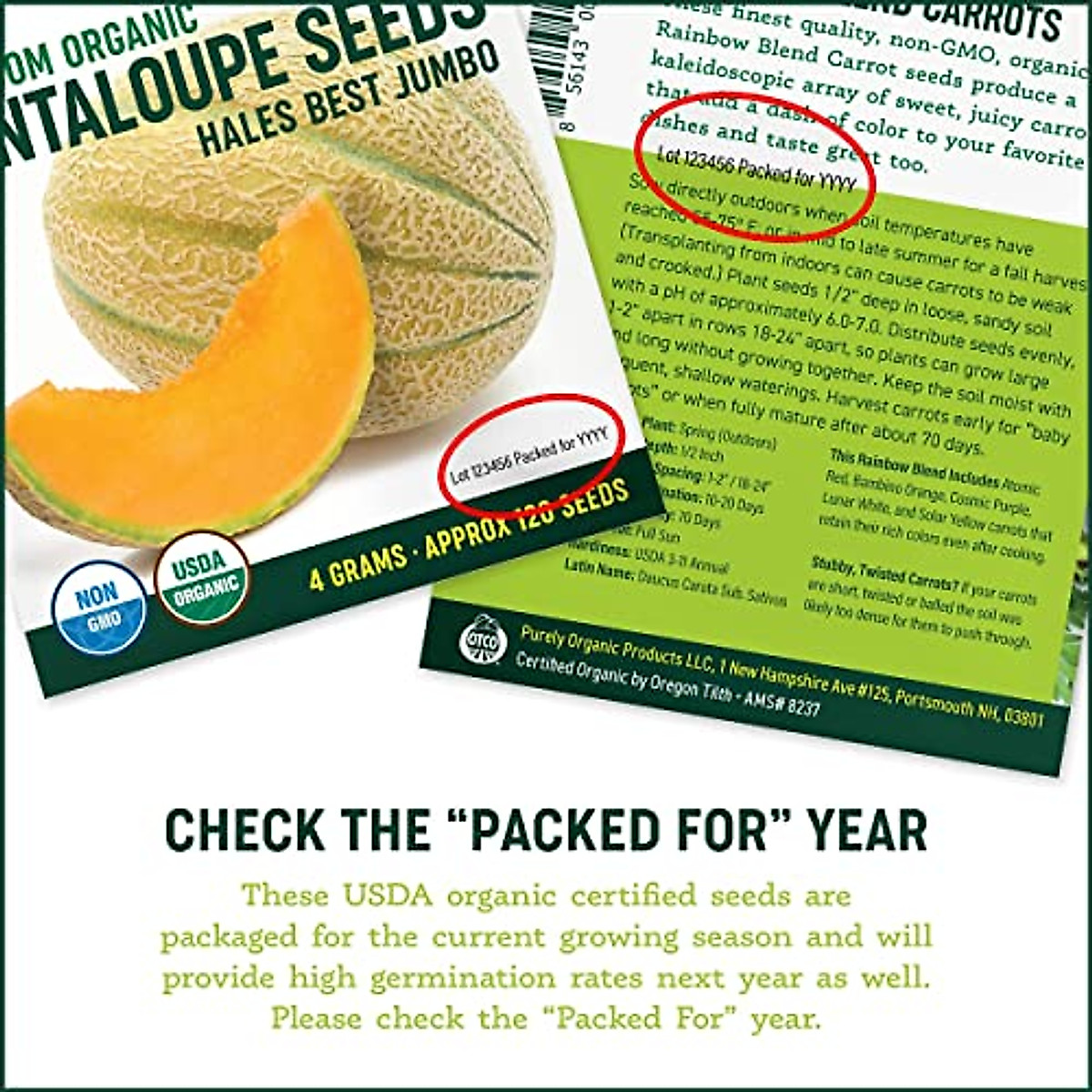 Purely Organic Products Purely Organic Heirloom Cucumber Seeds (Marketmore 76) - Approx 140 Seeds - Certified Organic, Non-GMO, Open Pollinated, Heirloom, USA Origin