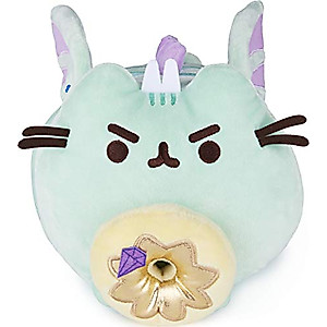 GUND Pusheen Dragonsheen Donut Log Plushed Stuffed Animal Cat, 9.5"