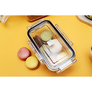 gotman Airtight Food Storage Containers Set, Rectangle 3pack(3 Containers + 3 Lids)- Tritan 100% |BPA-Free Meal Prep Container | Microwave, Freezer and Dishwasher Safe | Leak-Proof Lids