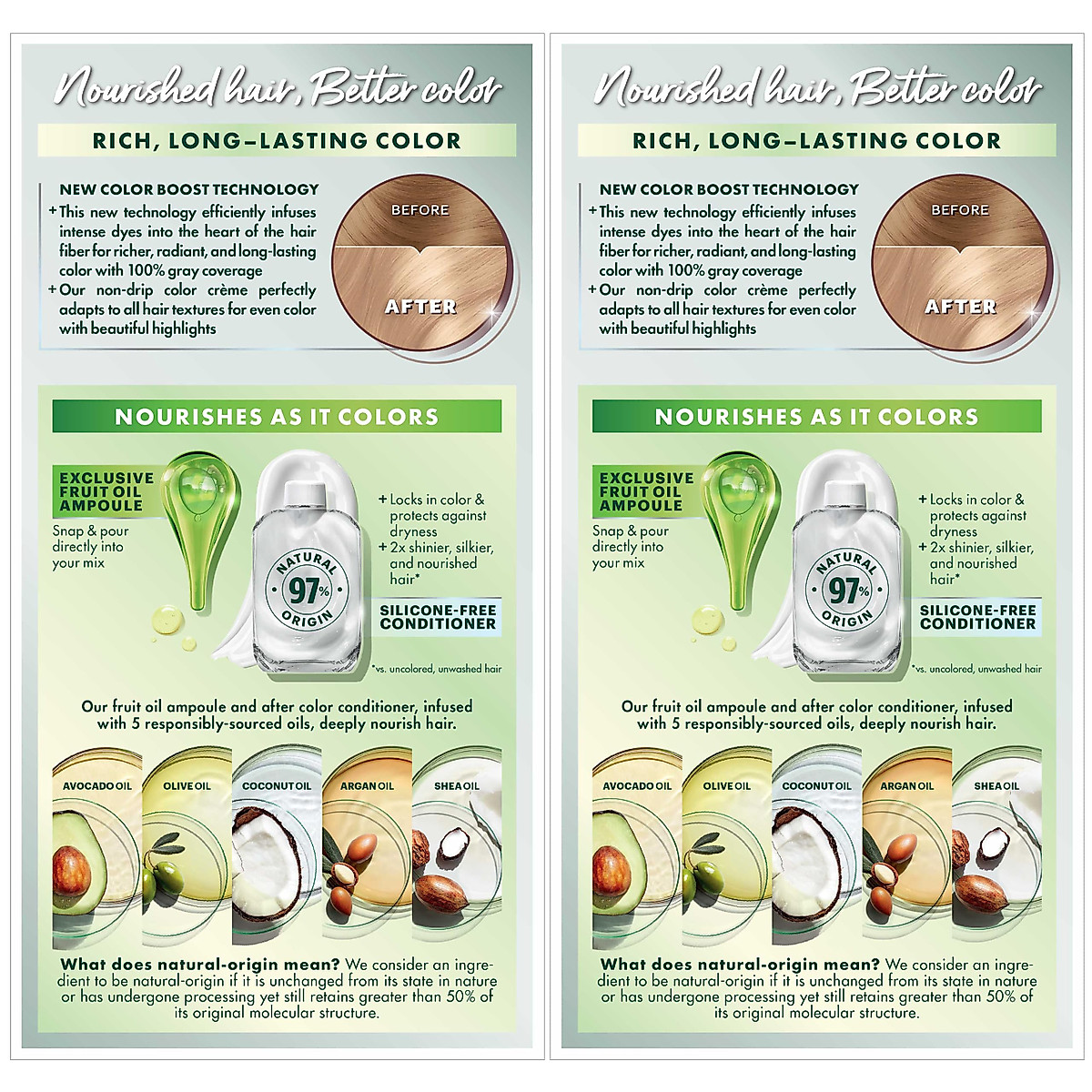 Garnier Hair Color Nutrisse Nourishing Creme, 100 Extra-Light Natural Blonde (Chamomile) Permanent Hair Dye, 2 Count (Packaging May Vary)