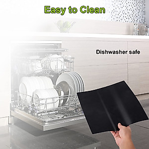 Air Fryer Oven Liners, 4pcs Heat Resistant Non-stick Oven Baking Mat & Air Fryer Liners Compatible with Ninja Foodi SP101 Air Fryer Oven