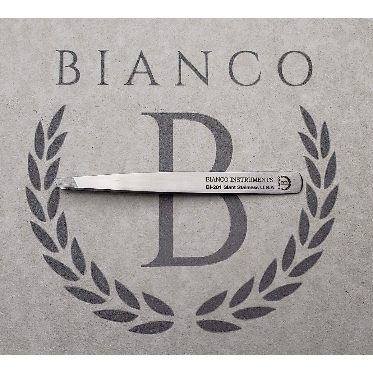 Bianco Instruments Slant and Micro Slant Tweezer Bundle - Made in USA Stainless Steel - Expertly Honed for a Professional Grip on Even the Most Stubborn Hairs - 2mm and 3.5mm Tips