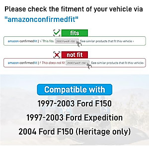 B4B BANG 4 BUCK 4 Packs 7" Center Cap with 5-Lug Steel Wheel Chrome for Ford 1997-2003 F150 F-150 97-02 Expedition