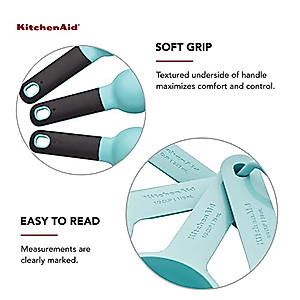 KitchenAid Universal Measuring Cup and Spoon Set, 9 Piece, Aqua Sky