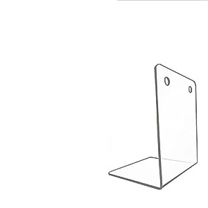 PRVDV Adjustable Bookends 1Pcs Transparent Book Stand L-Shaped Desk Storage Box Desktop Book Holder Stationery