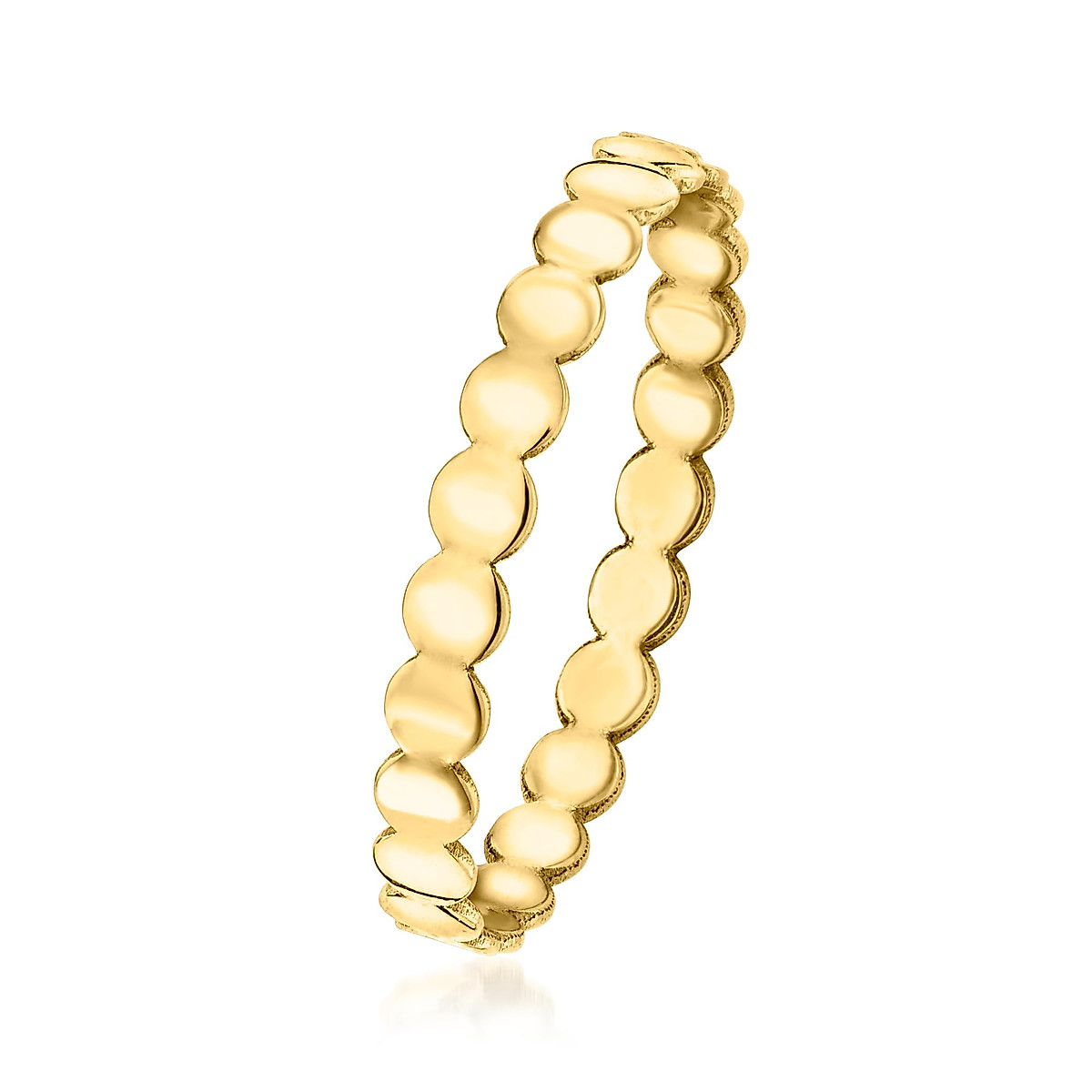 RS Pure by Ross-Simons Italian 14kt Yellow Gold Circle Ring. Size 8