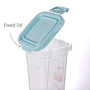 Plasutil 5 Piece Food Storage Container Set with Lock Duo. Lids Attached.