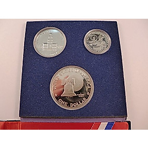 1976 S Proof Set Bicentennial Silver 3 Piece Proof Set in Original Packaging Mint State