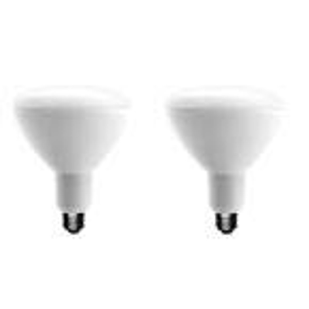 EcoSmart 75-Watt Equivalent BR40 Dimmable LED Light Bulb Soft White (2-Pack)