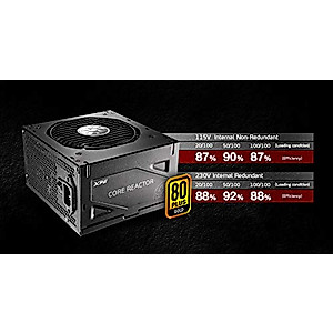 XPG Core Reactor Modular PSU: 80 Plus Gold - ATX - Fully Modular Power Supply - 10 Year Warranty - 650 Watt