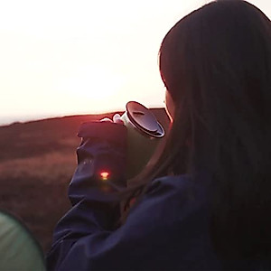 Ideus 16 oz Insulated Coffee Mug with Handle and Lid, Double Wall Stainless Steel Vacuum Insulated Tumbler Cup, Travel Coffee Cup Thermal Cup for Home and Office, Storm Black