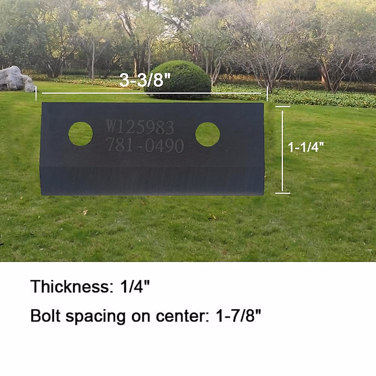 781-0490 742-0571 Shredder Chipper Blade Kit Fits for MTD Troy-Bilt Craftsman Replacement 981-0490 781-0490 942-0571 742-0571