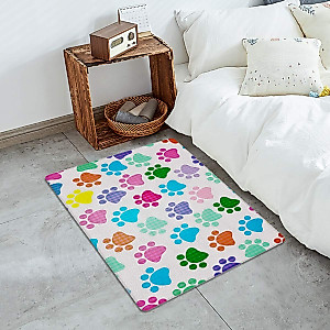 Anti-Fatigue Kitchen Mat- Dog Paw Print Durable Soft All-Purpose Doormat Standing Mat Bathroom Rugs, Stain Resistant and Comfort- 18" x 30"