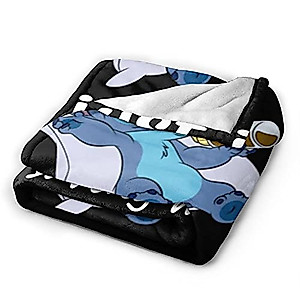 Cartoon Blanket Ultra-Soft Micro Fleece Blanket for Couch Bed Warm Plush Throw Blanket Suitable for All Season50 X40