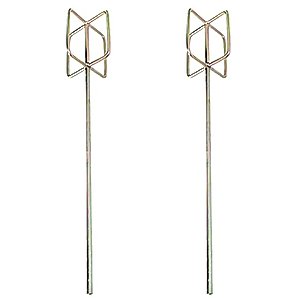 Angoily 22pcs Metal Paint Mud Mixer Concrete Drill Mixing Rods Long Heavy Duty Cement Compound Mixer Professional Drywall Tools for Electric Drill Hammer