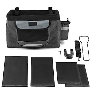 Lixada Foldable Front Bicycle Basket Removable Bicycle Pet Basket Pet Dog Cat Rabbit Carrier Camping Tote Bag