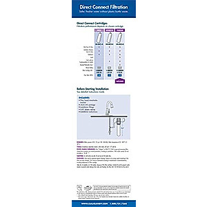 Culligan US-DC3 Under Sink Direct Connect Premium Lead Filtration System, No Size, White