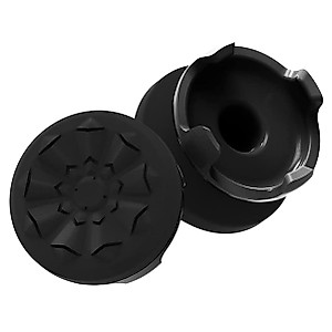 KontrolFreek FPS Freek Galaxy Black for PlayStation 4 (PS4) and PlayStation 5 (PS5) | Performance Thumbsticks | 1 High-Rise, 1 Mid-Rise | Black