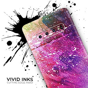 DesignSkinz Abstract Neon Paint Explosion Protective Vinyl Decal Wrap Skin Cover Compatible with The Samsung Galaxy S20 (Screen Trim & Back Glass Skin)