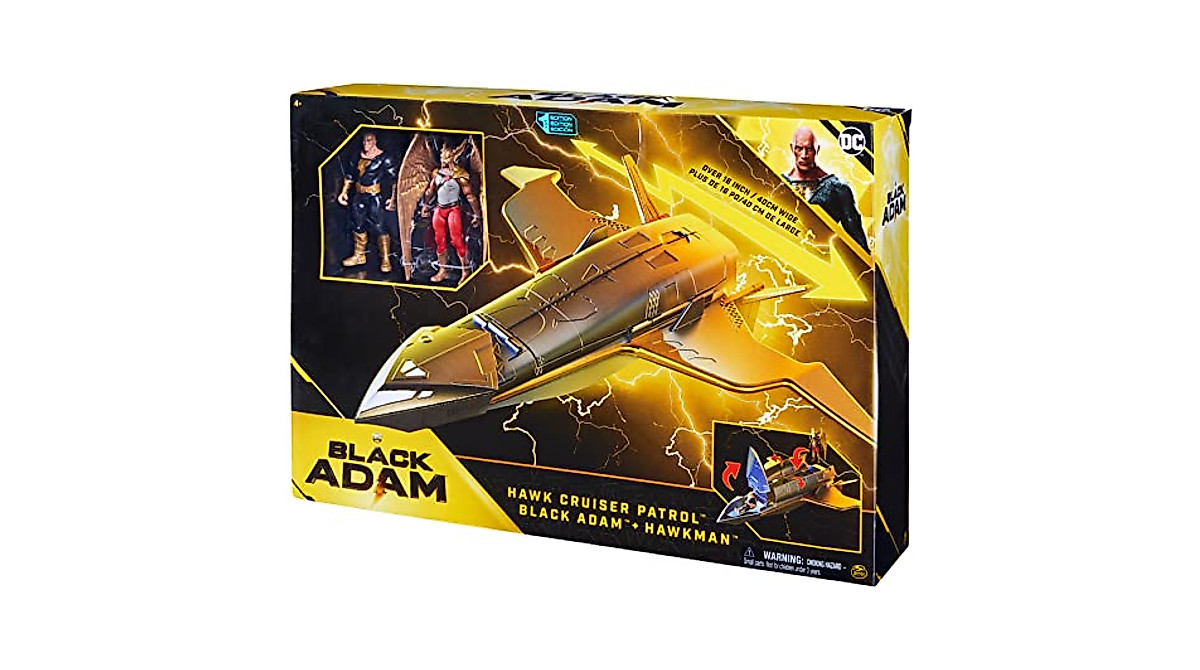 DC Comics, Hawk Cruiser Patrol, Includes Black Adam and Hawkman Action ...