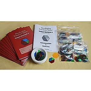 Developing Fractions Sense® A Class Set of 10 - Grade 3. A Concrete and Visual Introduction to Fractions. Includes 10 Student workbooks, 10 Sets of Fraction manipulatives, Teacher Set and Answer Key.