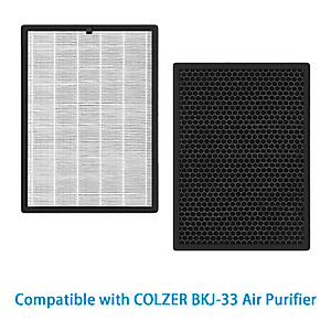 BKJ-33 Replacement Filter Compatible with COLZER BKJ-33 Air Purifier
