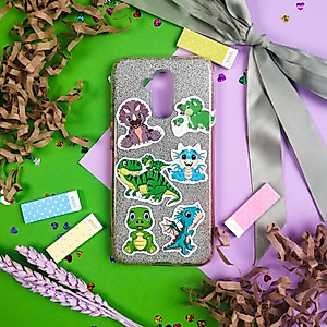 100 Pcs Cute Dinosaur Stickers for Kids, Waterproof Vinyl Dino Stickers for Water Bottles, Dinosaur Birthday Party Favors, Childrens Laptop Decals