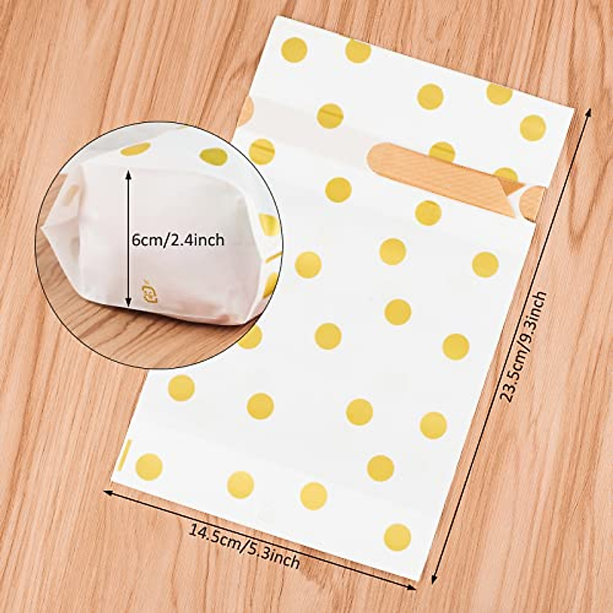 Hongyitime 50 PCS Candy Bag Treat Bags Candy Goodies Plastic Drawstring Gift Bags Treat Bags for Birthday Party Snack Wrapping Wedding Gift Party Favor