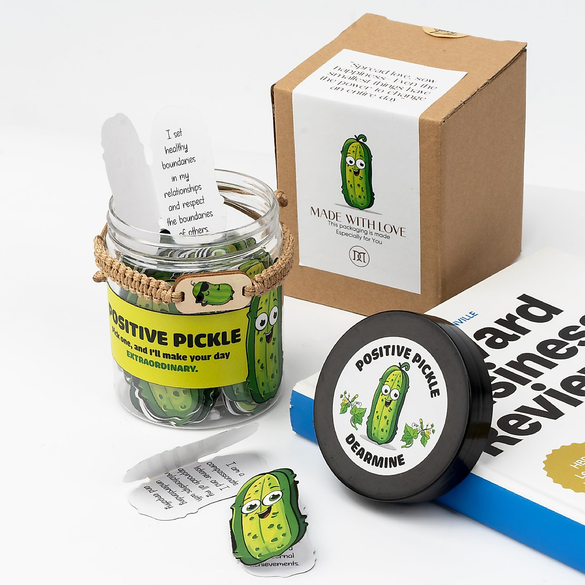 60 Positive Pickle Cards, Affirmation Cards For Women, Mom and Teens, Pickle Gifts, Fun Gifts, Inspirational Gifts For Women, Mothers Day Gifts for Mom from Daughter Son, Teen Girl Gifts Trendy Stuff