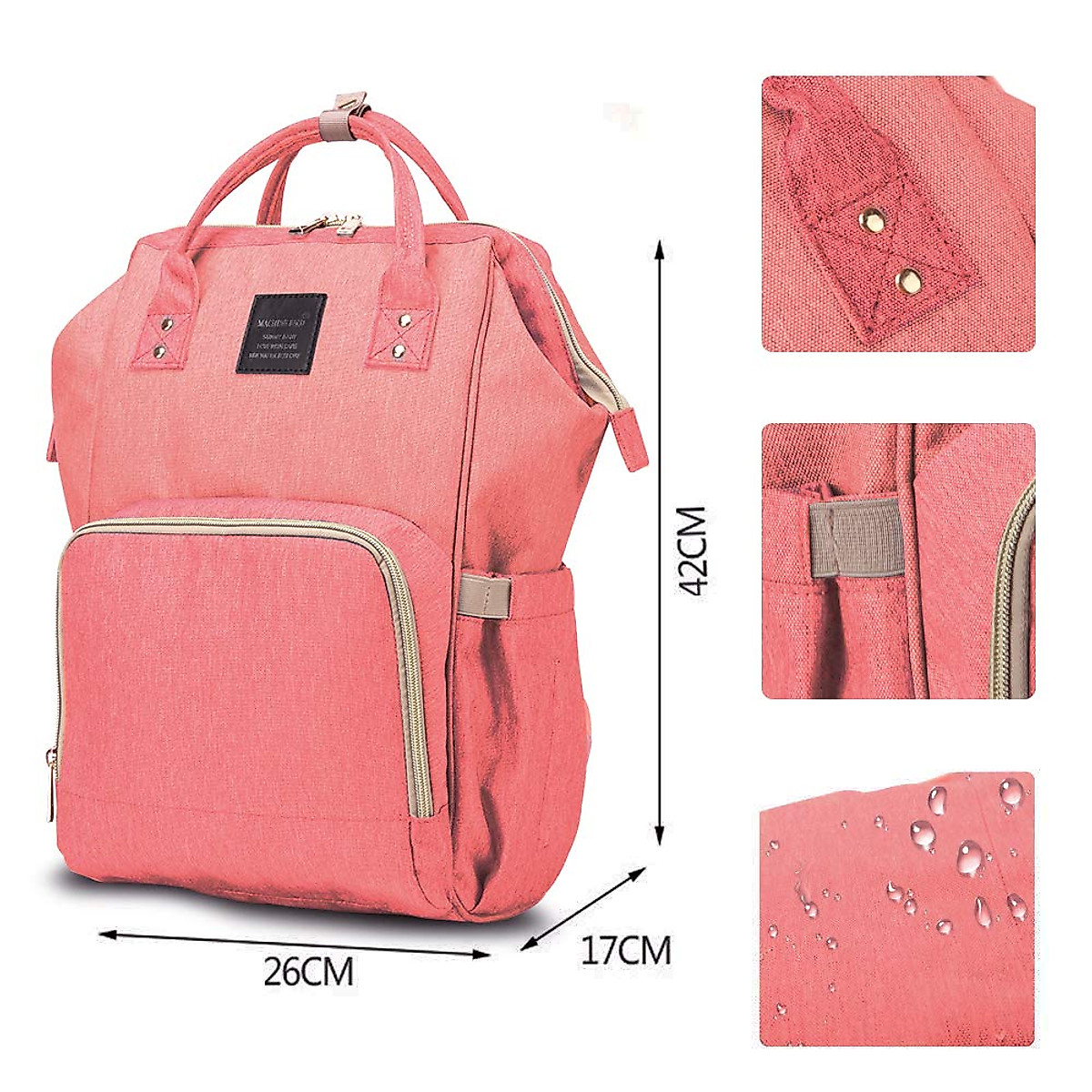 Diaper Bag Multi-Function Waterproof Travel Backpack Diaper Bags